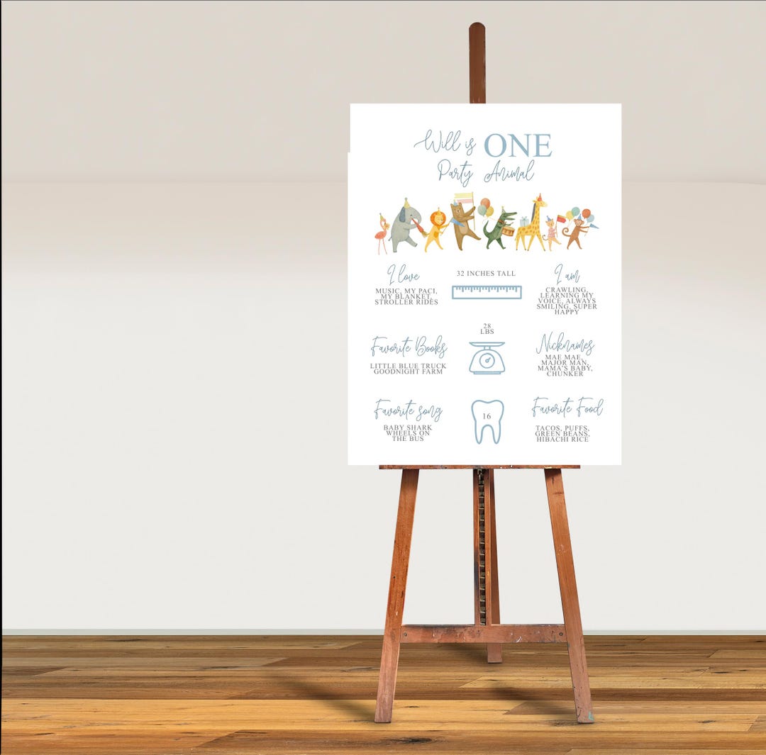 Grandmillennial Safari Milestone Sign | Wild One | Calling All | ONE ...