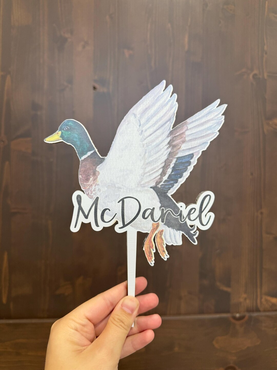 Mallard Cake Topper | Lucky Duck Birthday | Watercolor | Hunting Party ...