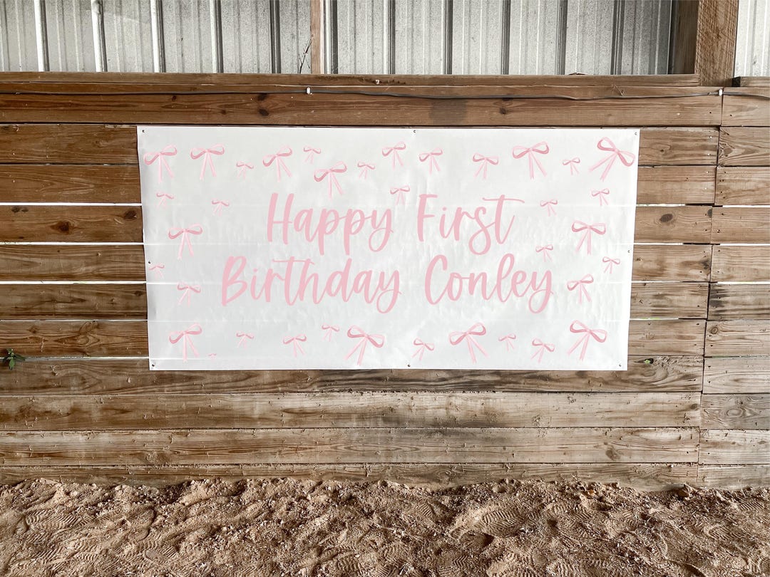 Grandmillennial Birthday | Pink Bow | Gingham | Coquette Classic ...