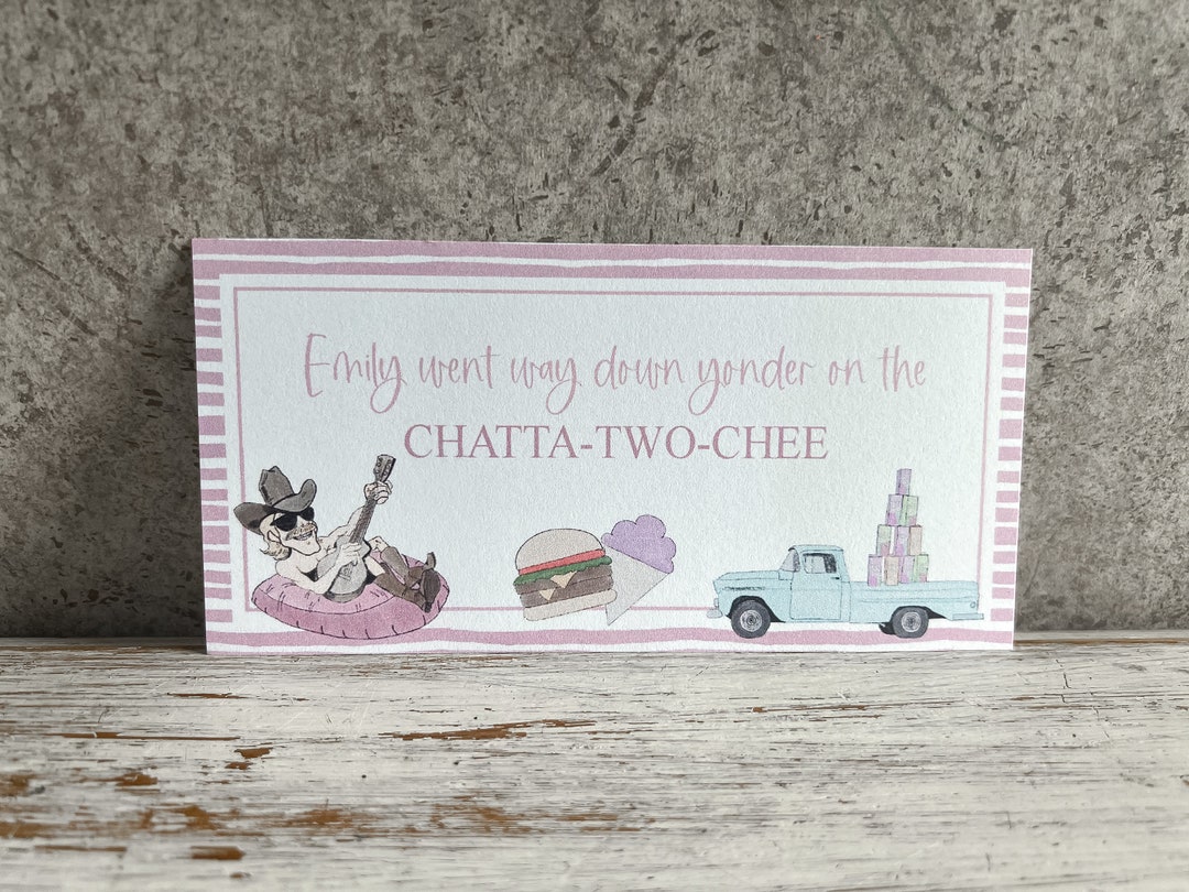 Chatta-two-chee Paper Banner | 2nd Birthday | Way Down Yonder | Alan ...