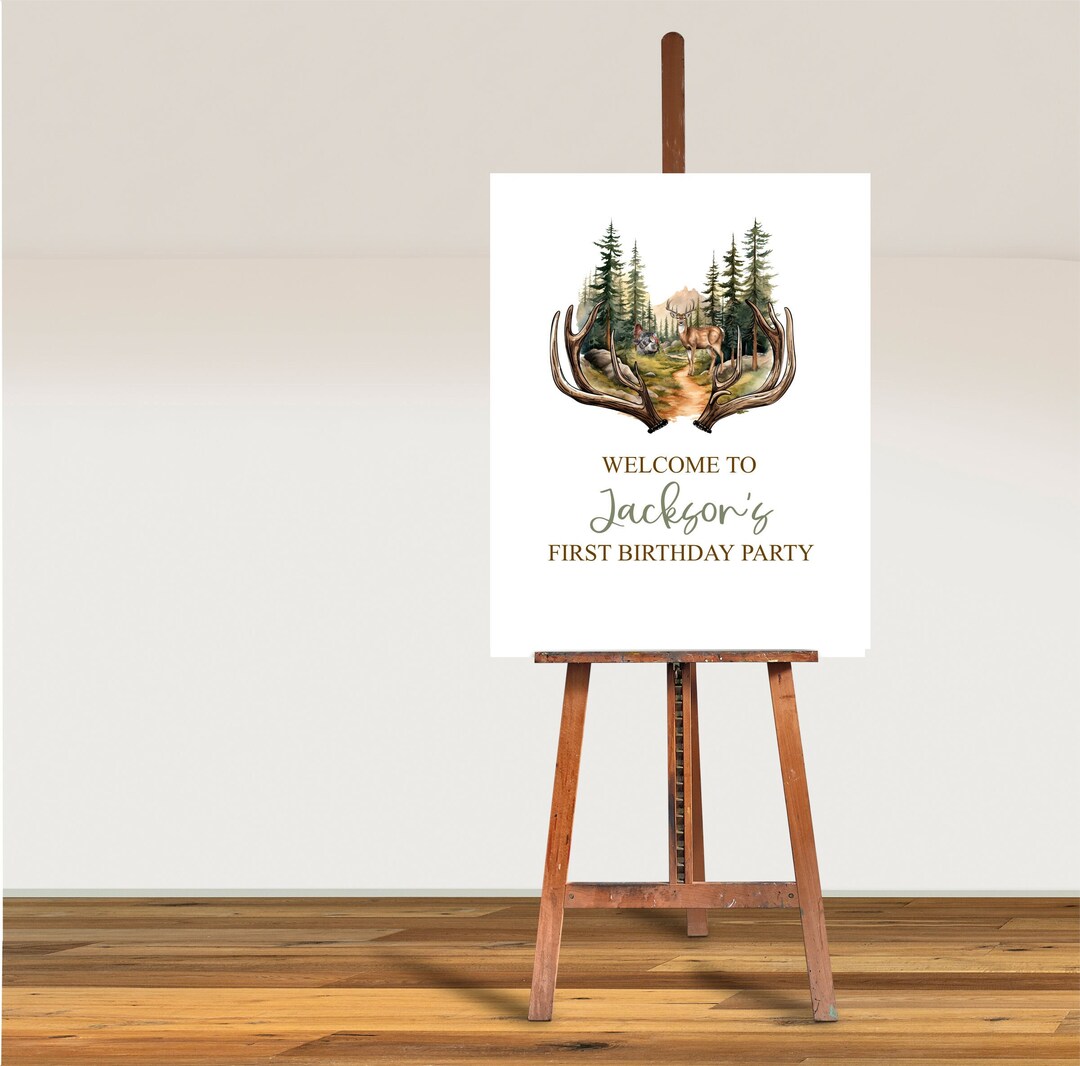 BIG ONE Welcome Sign | Fishing Birthday | Gone Fishing | Hunting ...