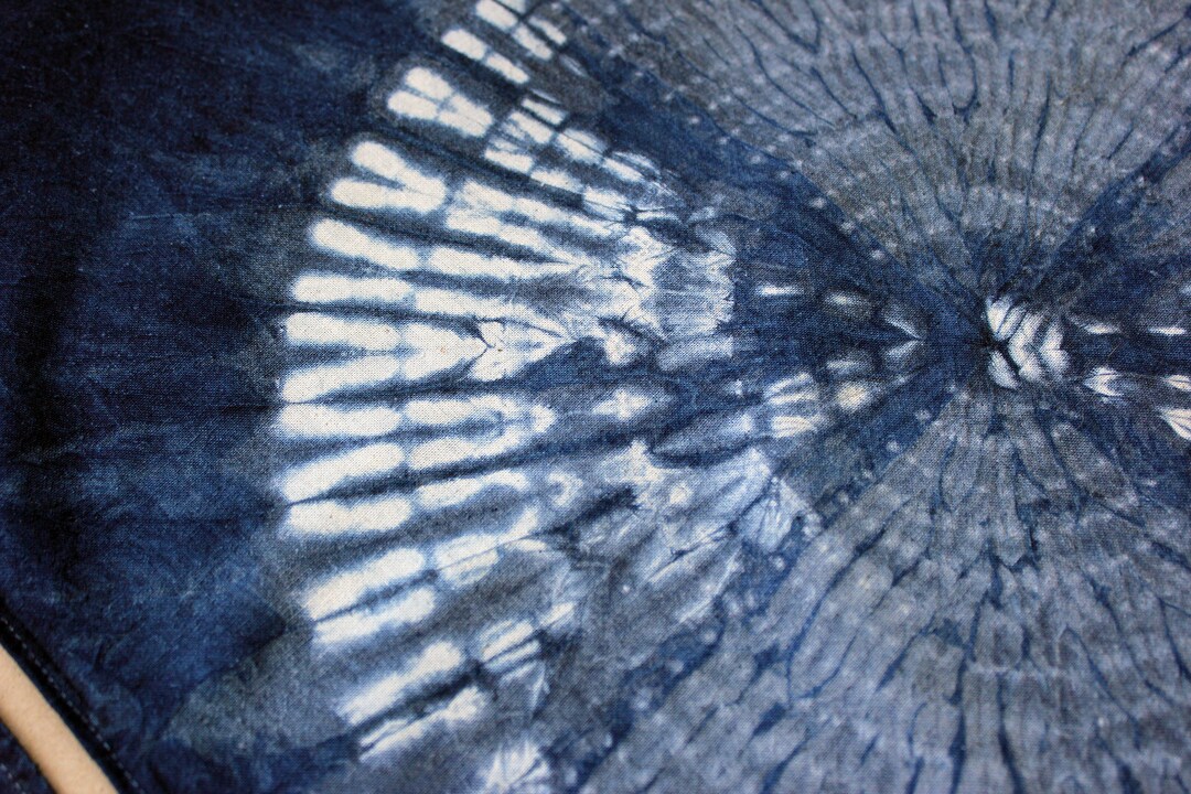 Nui Japanese Shibori Wall Art Natural Indigo Hand Dyed Textile Art One ...