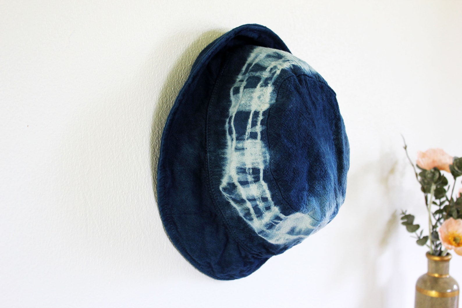 Japanese Shibori Hat I Natural Plant Hand Dyed Hat | Indigo Bucket Hat ...
