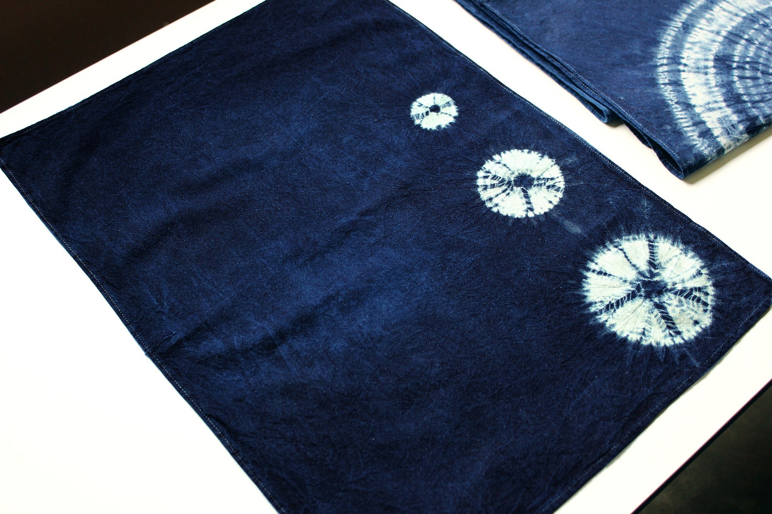 Kumo Japanese Shibori Wall Art | Natural Indigo Hand Dyed Textile Art ...