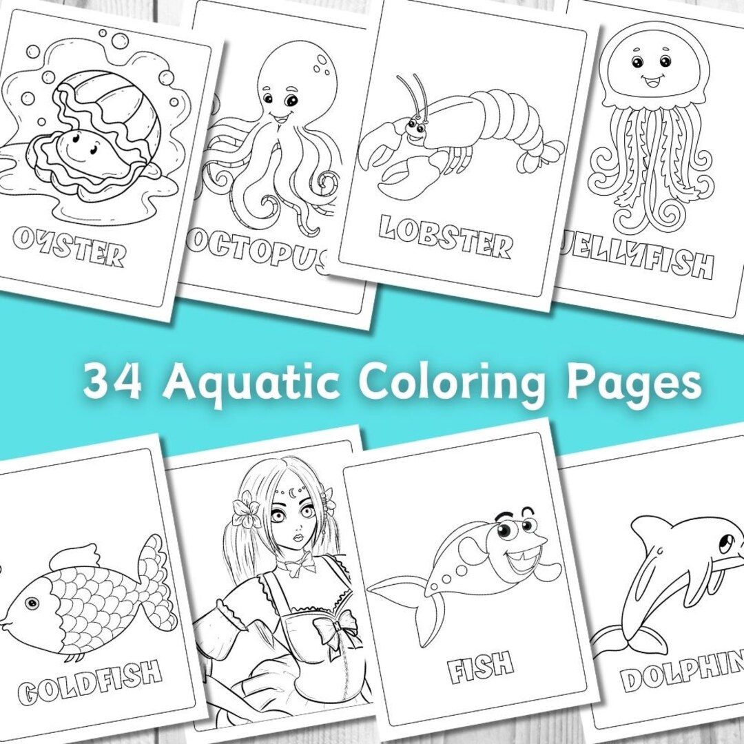 Sea Life Coloring, Under the Sea Coloring Pages, Ocean Life Coloring ...