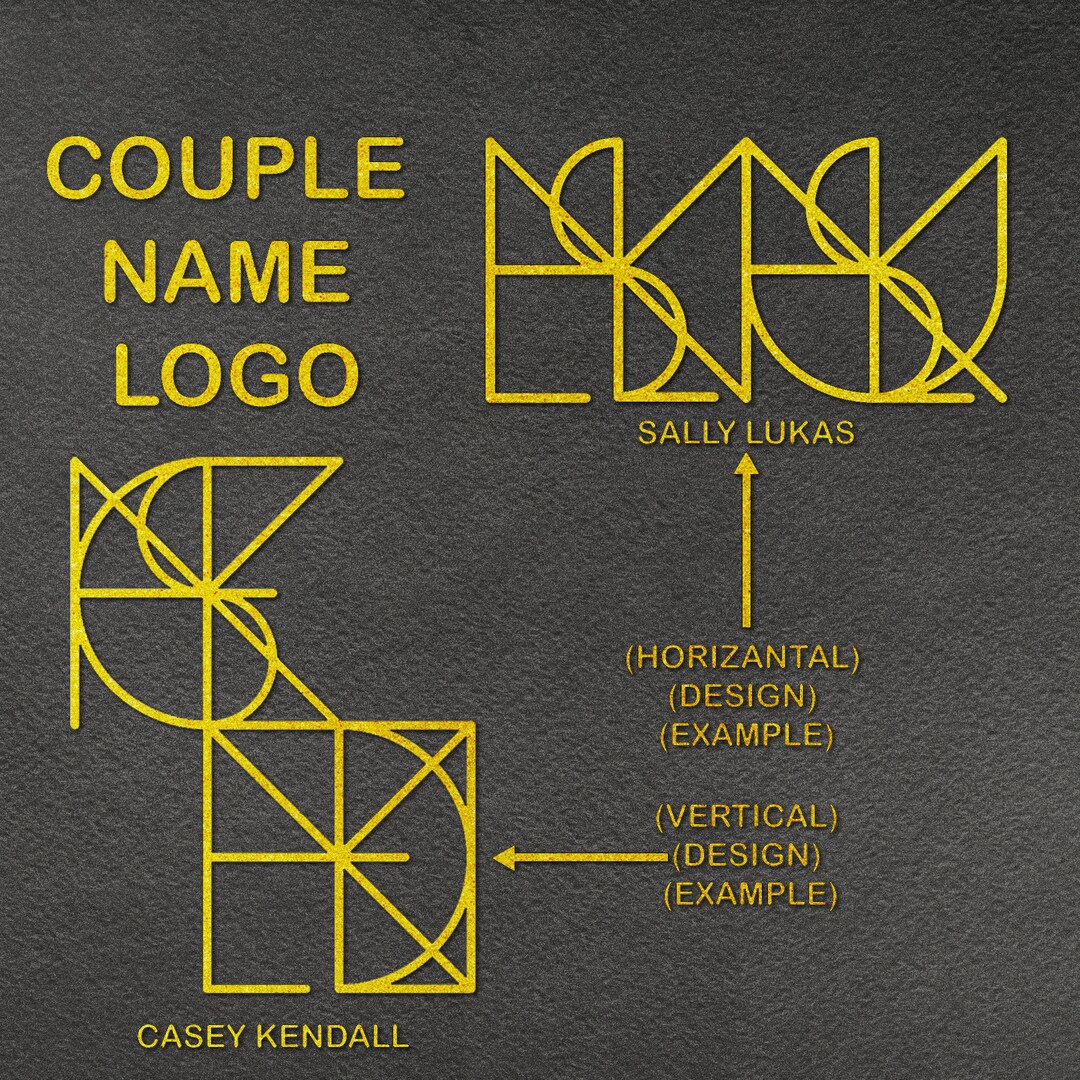 Couple Logo, Custom Name Logo, 2 Name Logo, Minimalistic Logo, Tattoo ...