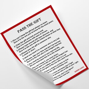 Pass the Gift Game Birthday Game Family Game Kids Games Party Games ...