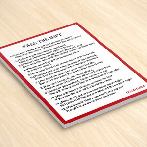 Pass the Gift Game Birthday Game Family Game Kids Games Party Games ...