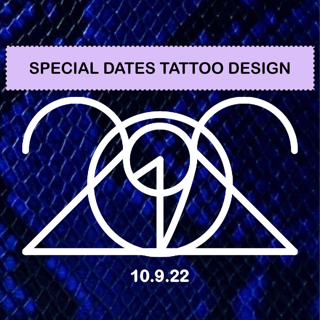 Custom Number Logo, Date Tattoo Design, Wedding Date Monogram Drawing ...