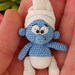 Miniature Amigurumi Smurf// Knitting Doll, Crochet Doll, Amigurumi Doll ...