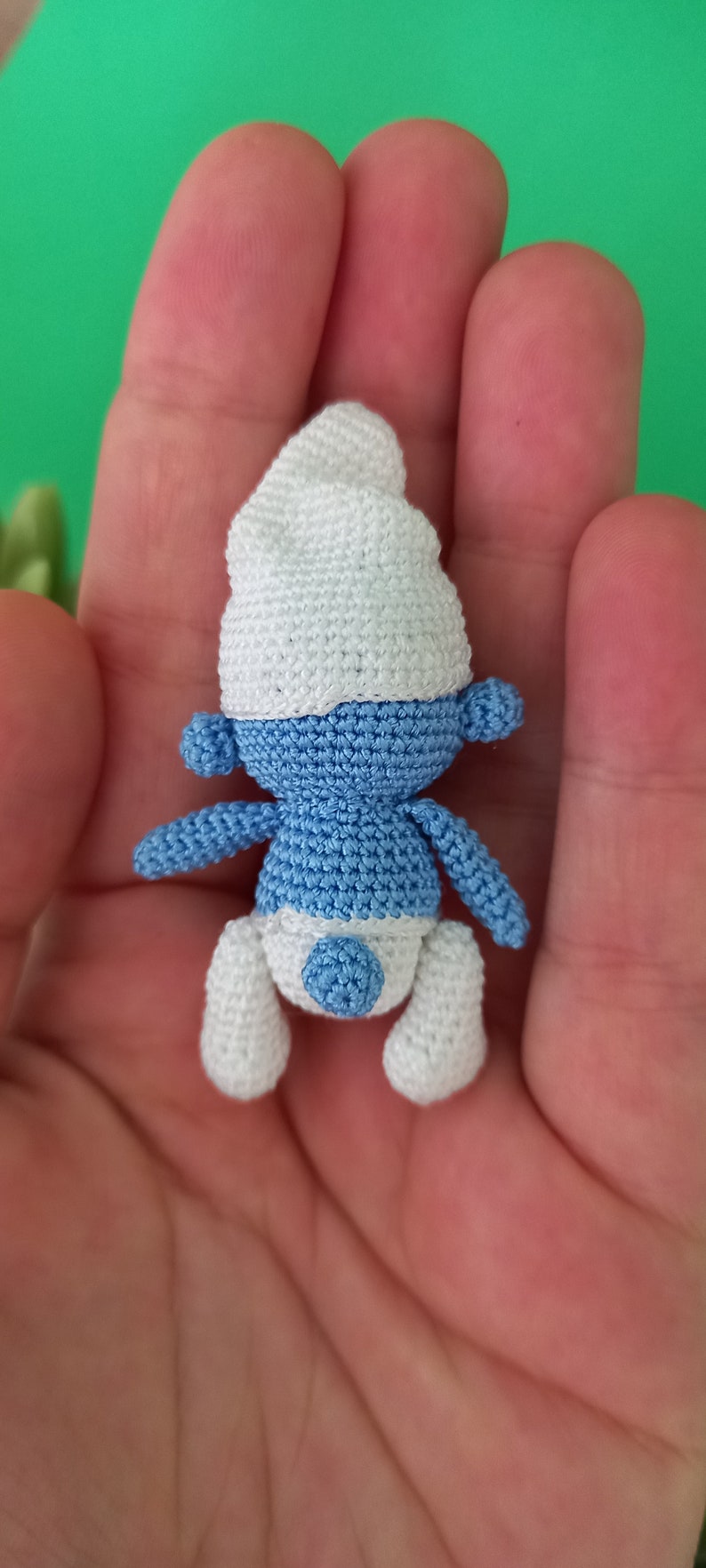Miniature Amigurumi Smurf// Knitting Doll, Crochet Doll, Amigurumi Doll ...