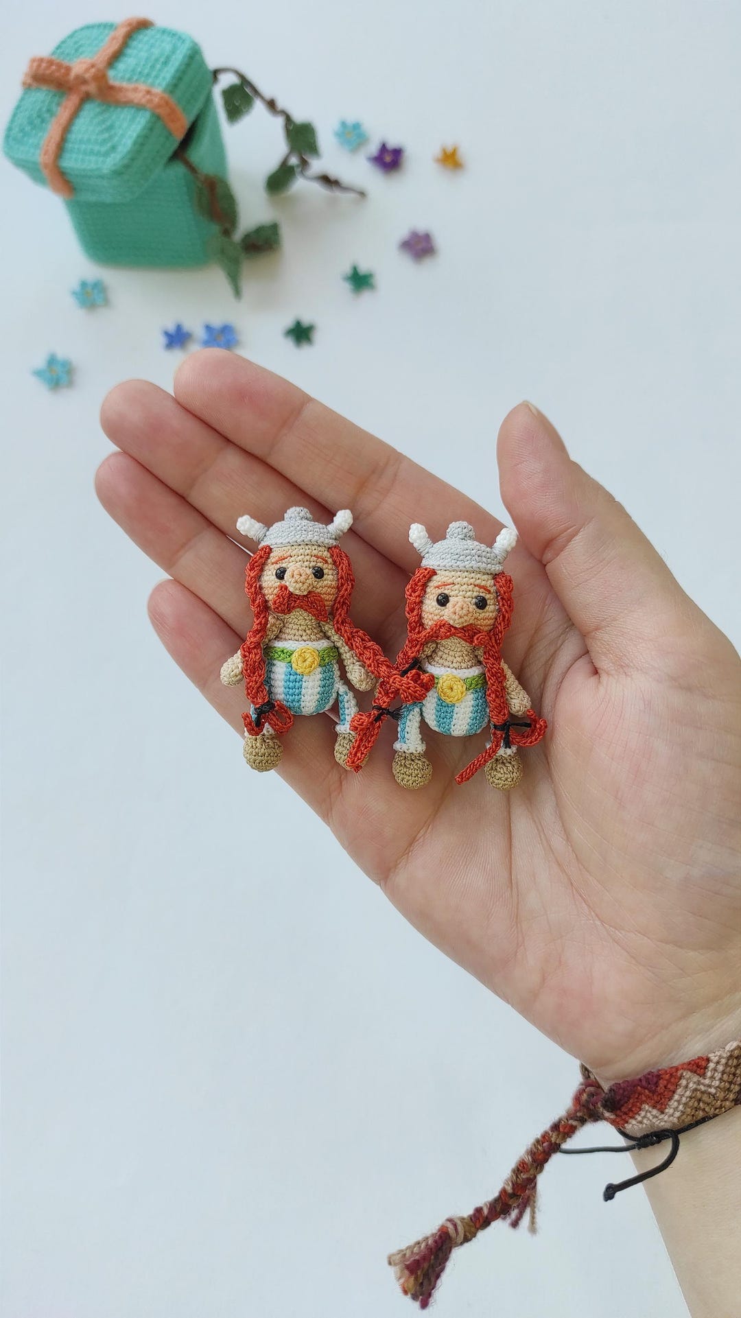 Miniature Amigurumi Obelix // Asterix and Obelix, Gandalf, Crochet Doll ...