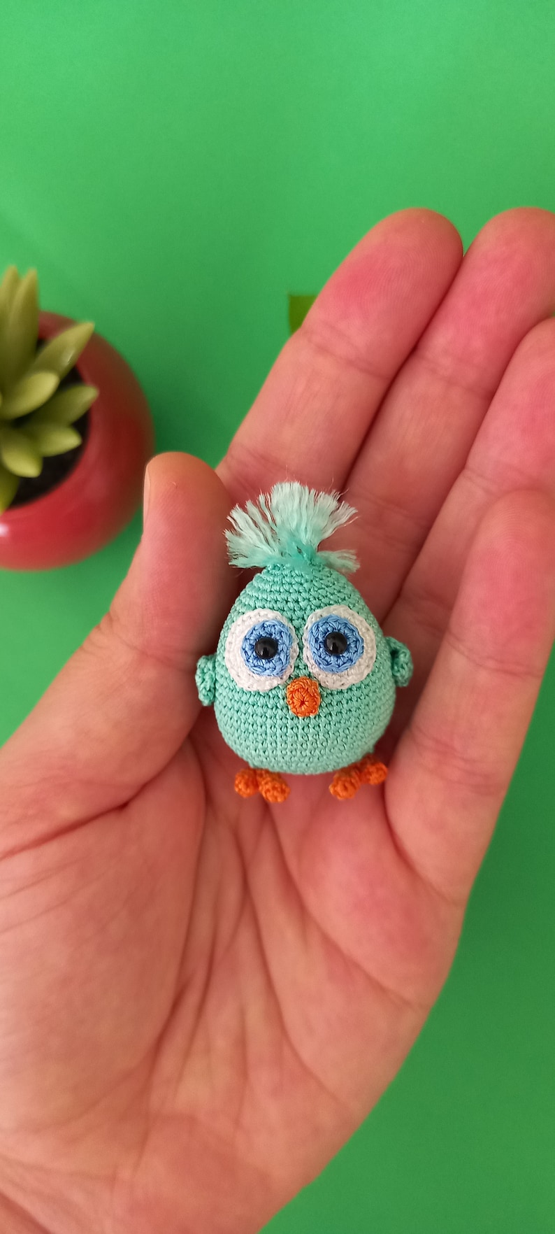 Miniature Amigurumi Angry Bird // Knitting, Crochet, Amigurumi ...
