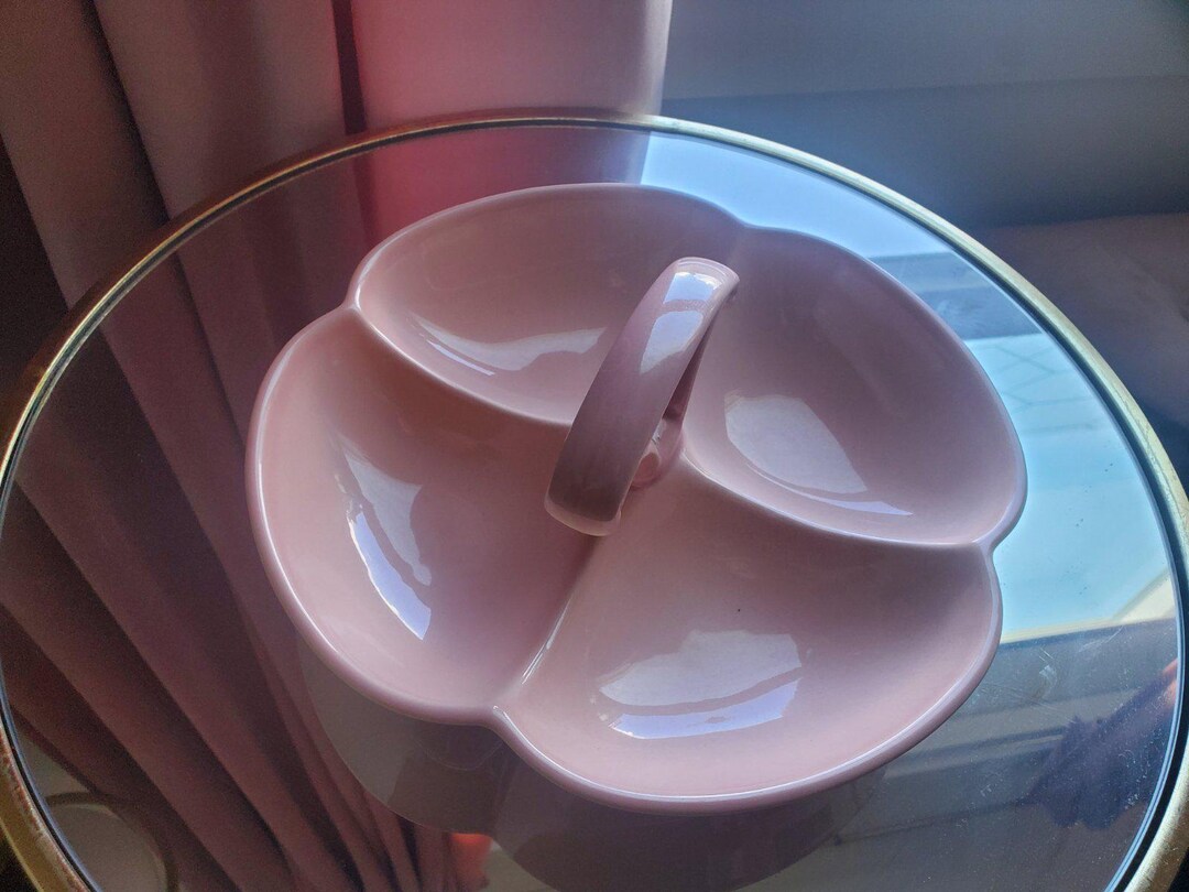 Lu-ray Pastels Relish Dish in Pink Pastel#539 - Etsy