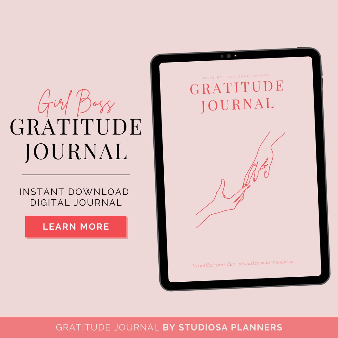 Girl Boss 5 Minute Morning Journal Daily Evening Gratitude Self Care ...