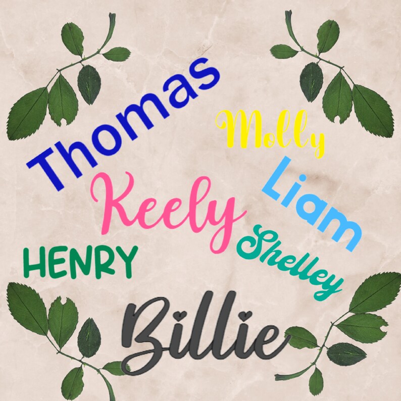 Personalised Custom Name Vinyl Sticker Notebooks Water - Etsy