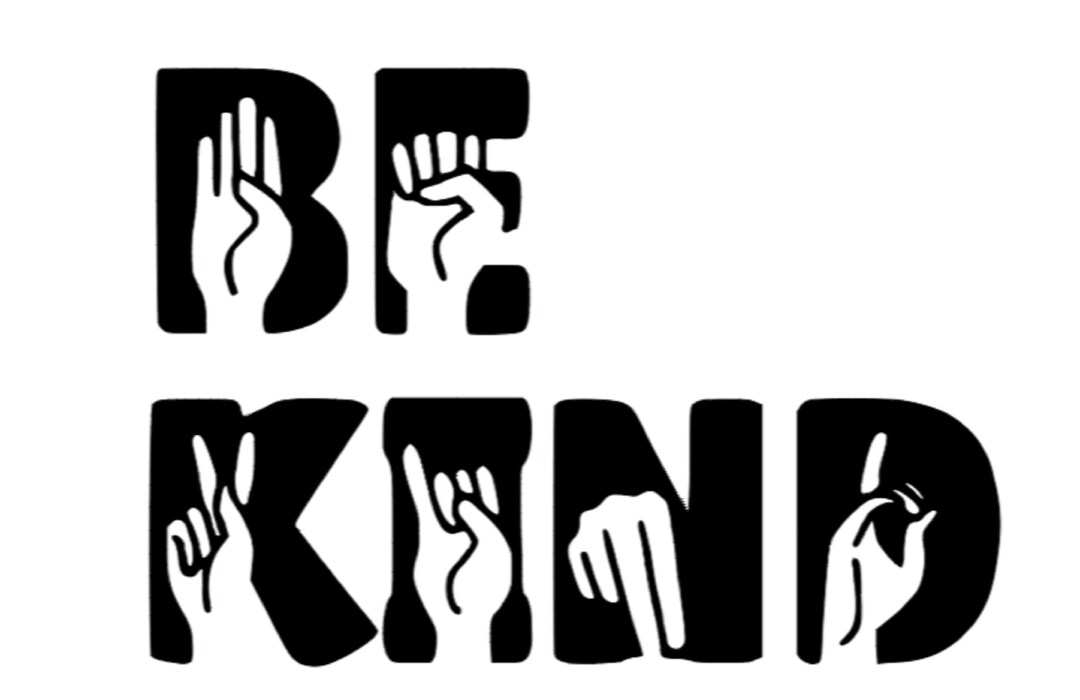 Be Kind Vinyl Decal, Mugs, Cups, Water Water Bottles, Glasses, Laptops ...