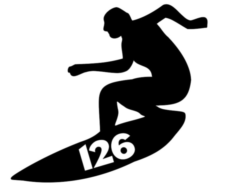 Surfer Vinyl Wheelie Bin Decal, Wheelie Bin Vinyl Sticker - Etsy