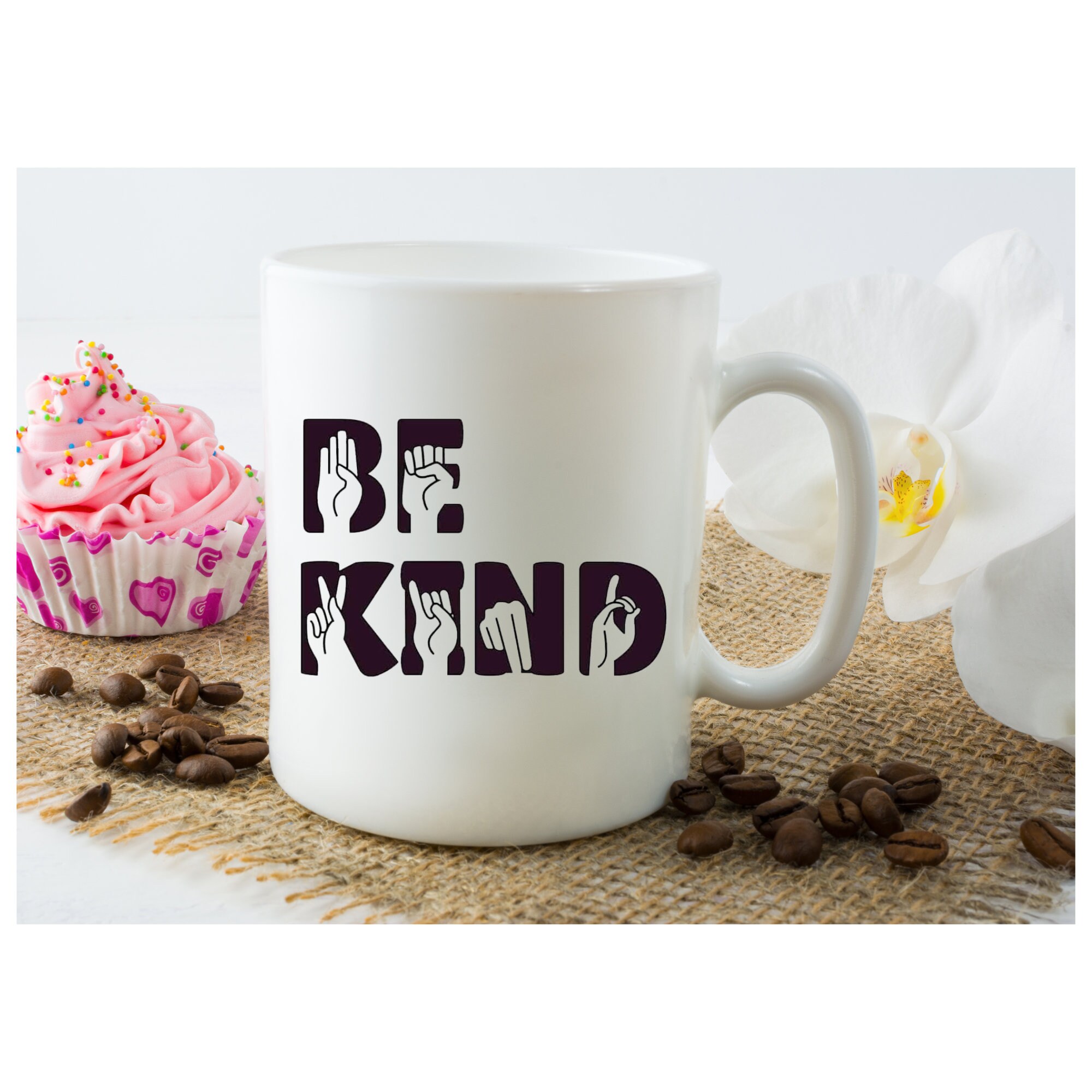 Be Kind Vinyl Decal, Mugs, Cups, Water Water Bottles, Glasses, Laptops ...