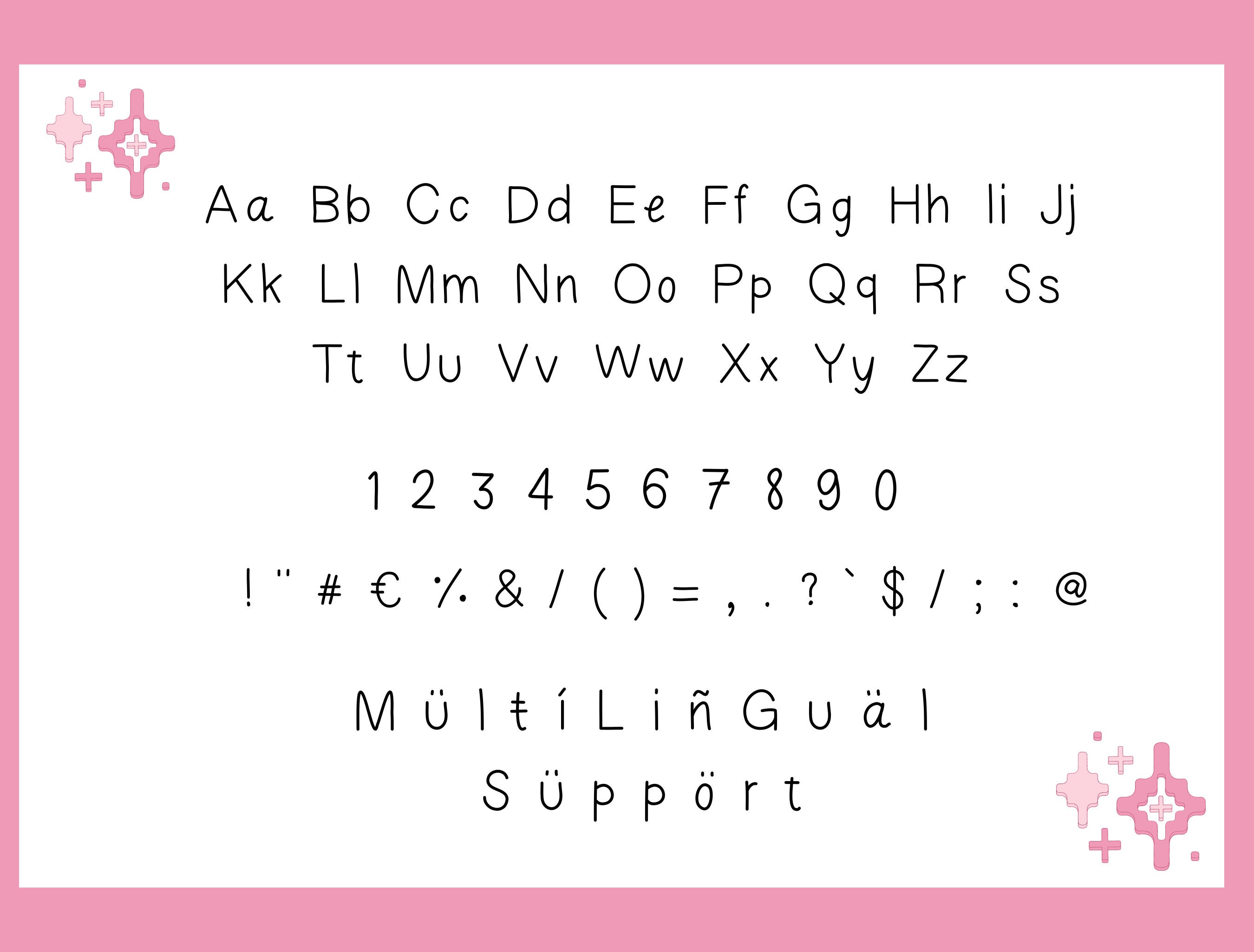 Poppy Cute & Neat Handwriting Font Perfect for Digital Planner/note ...