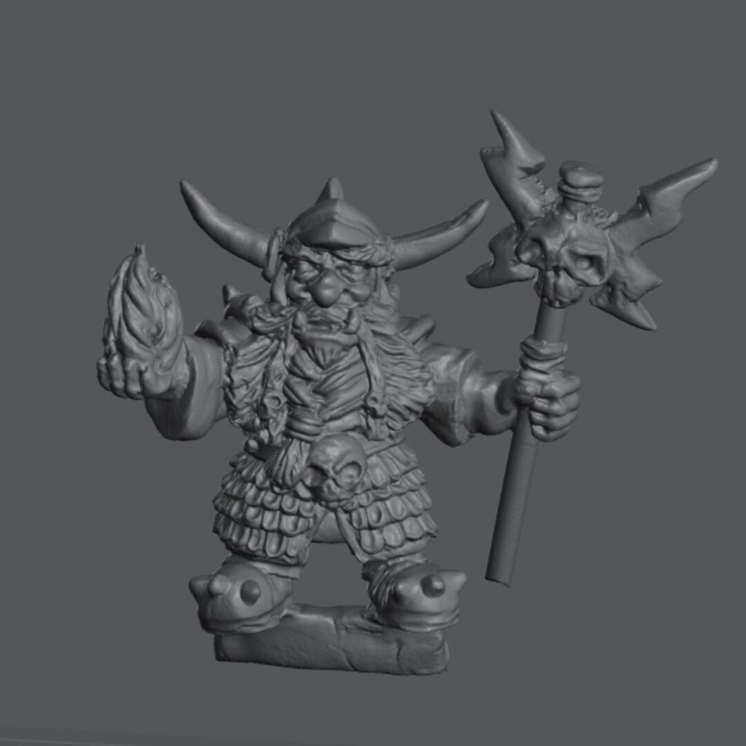 Fantasy Oldhammer Style Evil Dwarf Sorcerer Granite Miniatures - Etsy