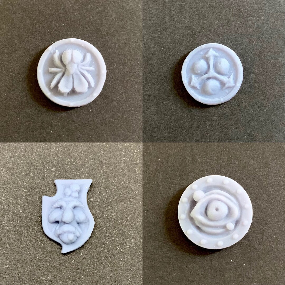 Oldhammer Plague Shield Set 3D Printed Miniatures - Etsy