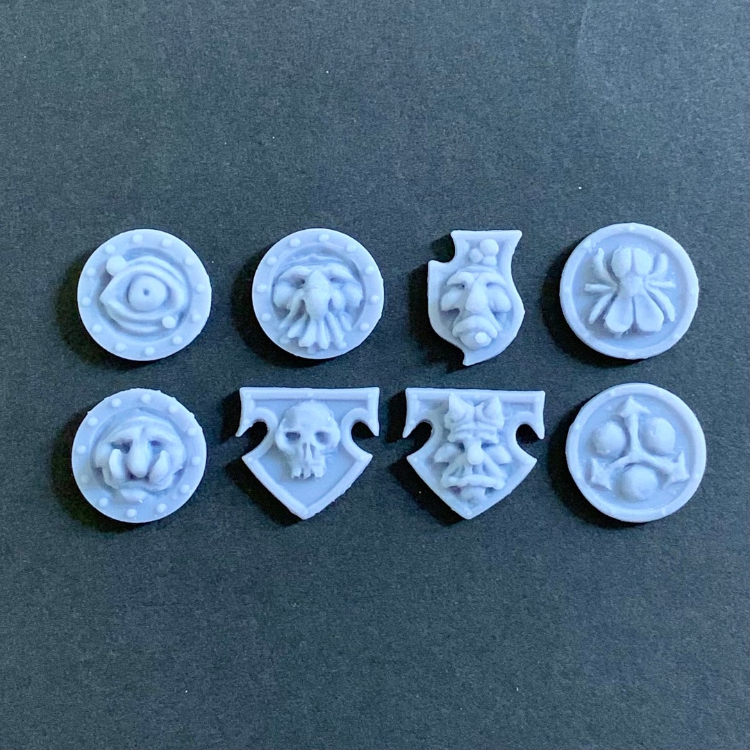 Oldhammer Shield Set 1 3D Printed Miniatures - Etsy