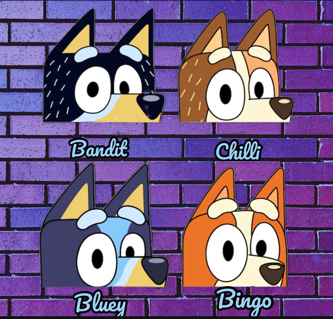 Cartoon Dog Peaker Peeking Decal Car Accessories Car Decals Window ...