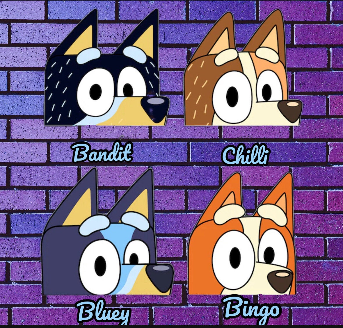 Cartoon Dog Peaker Peeking Decal Car Accessories Car Decals Window ...