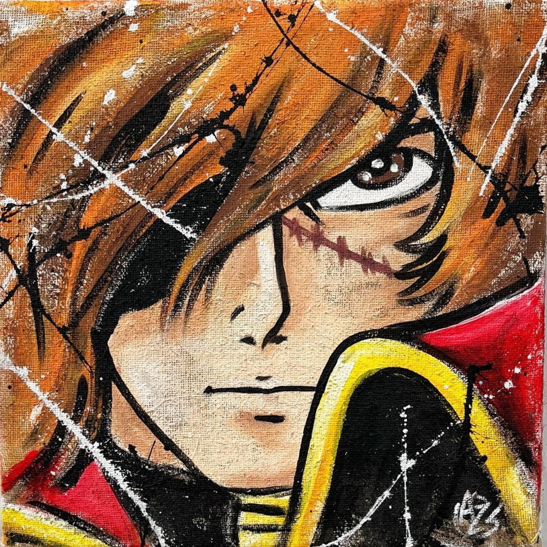 Captain Harlock-handmade Painting - Etsy