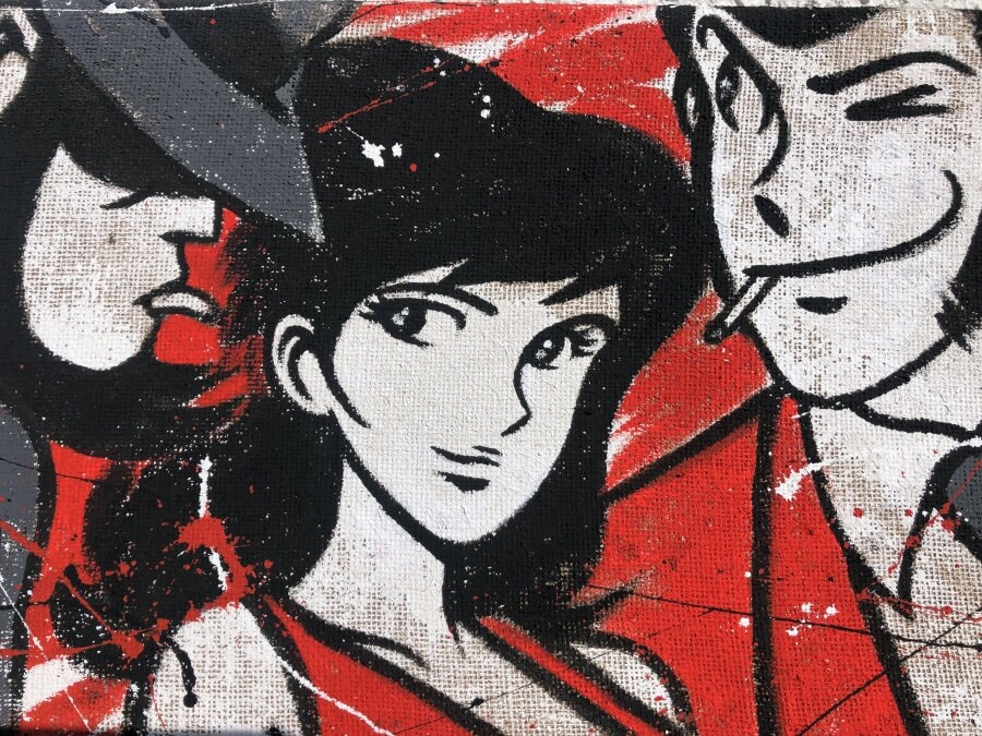 Lupine III and the Gang Handmade Painting - Etsy