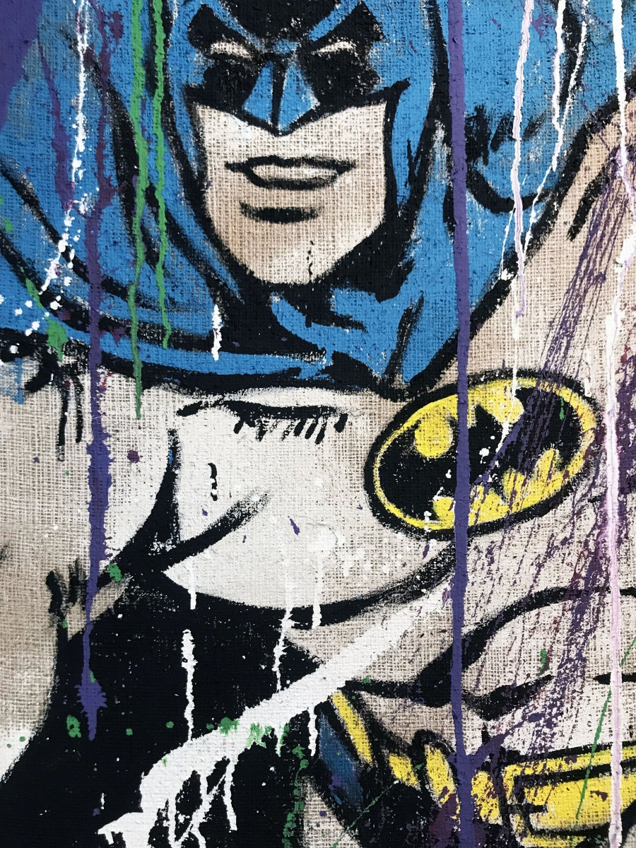 Jute Batman Vertical Comic Framework - Etsy