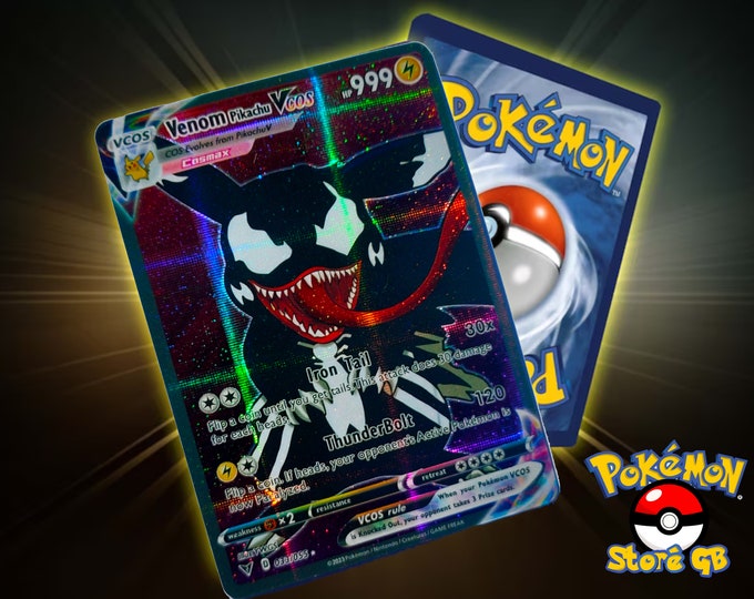 Anime Pikachu Venom Vstar Custom Made - Etsy