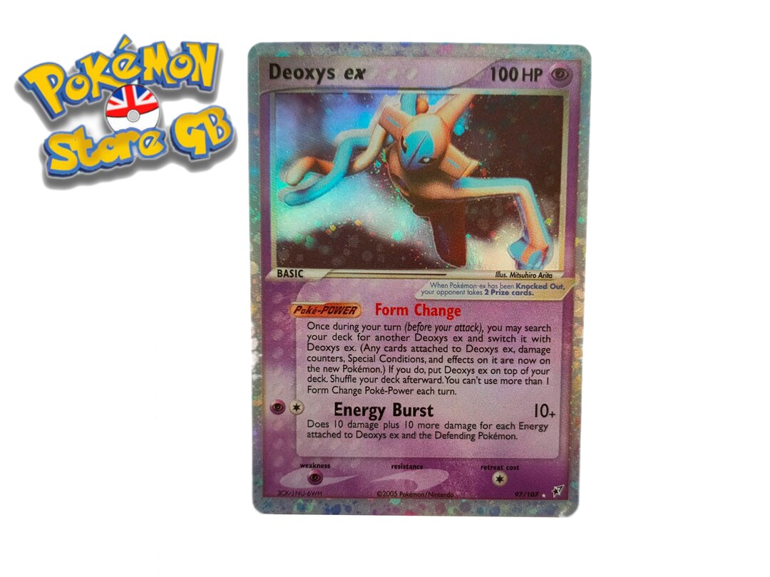 Pokémon Ex Deoxys Deoxys Ex 97/107 Ultra Rare Pokemon Card - Etsy