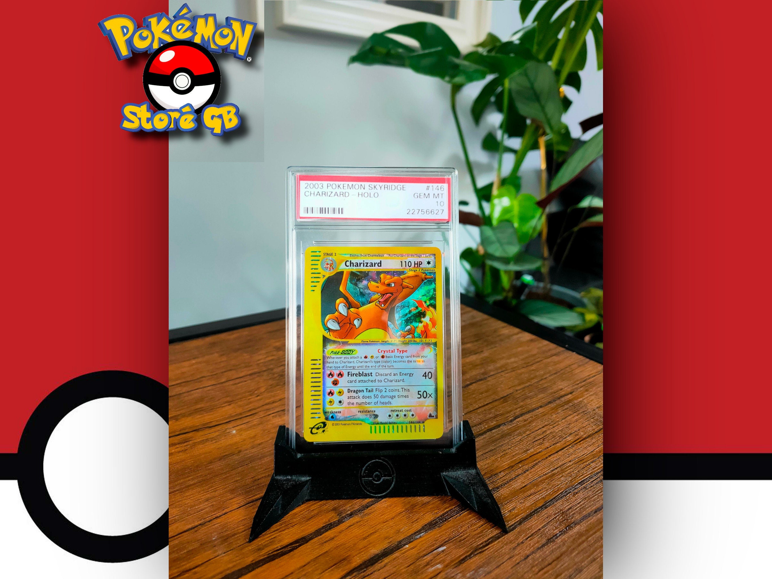 Charizard SK 146 Skyridge Holo Rare Charizard With or Without Display ...