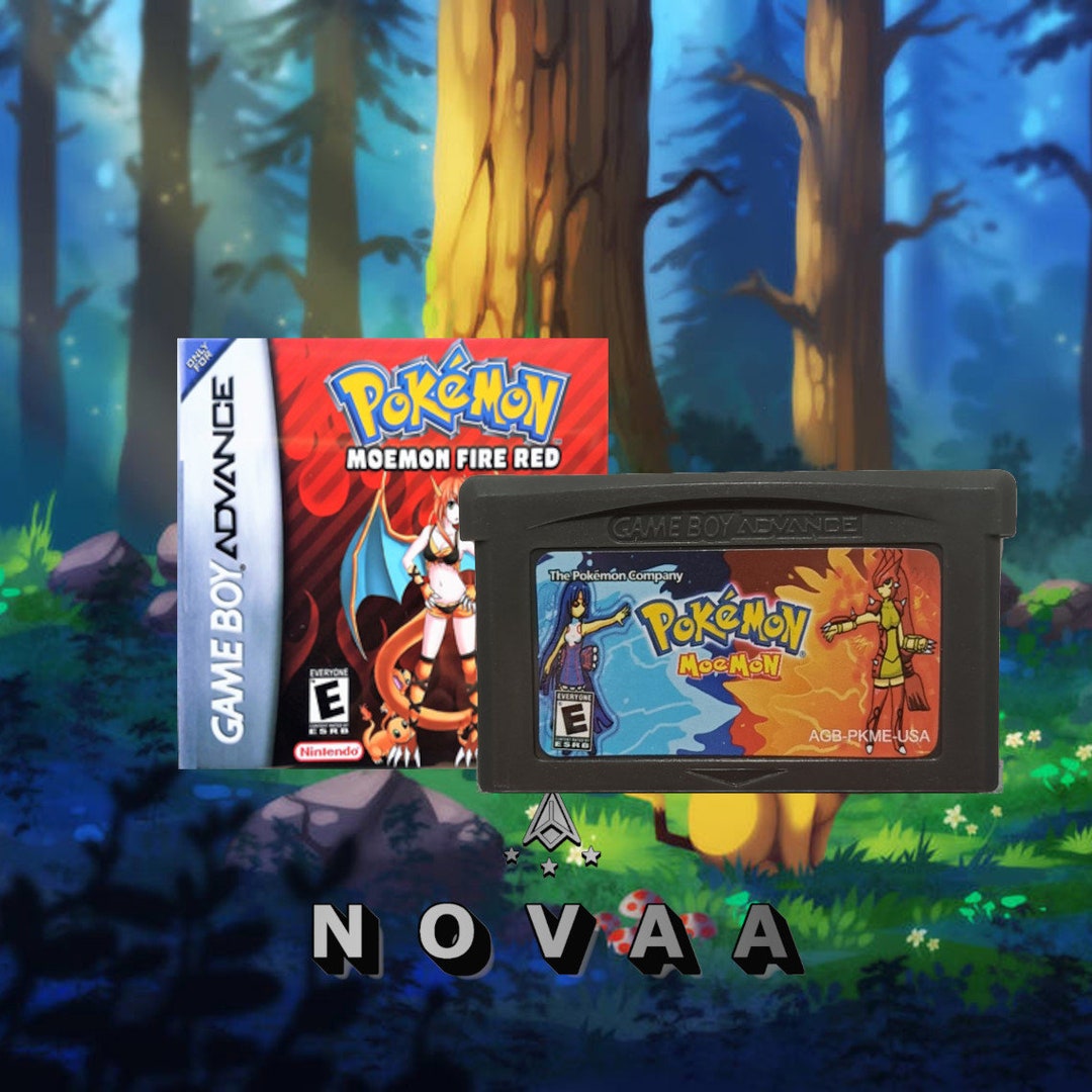 Pokemon Moemon Firered New GBA Game Custom ROM Nintendo Gameboy Advance ...