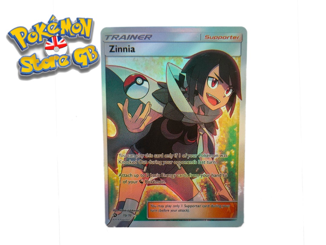 Zinnia 2018 Full Art 70/70 Pokemon Card Ultra Rare Trainer - Etsy