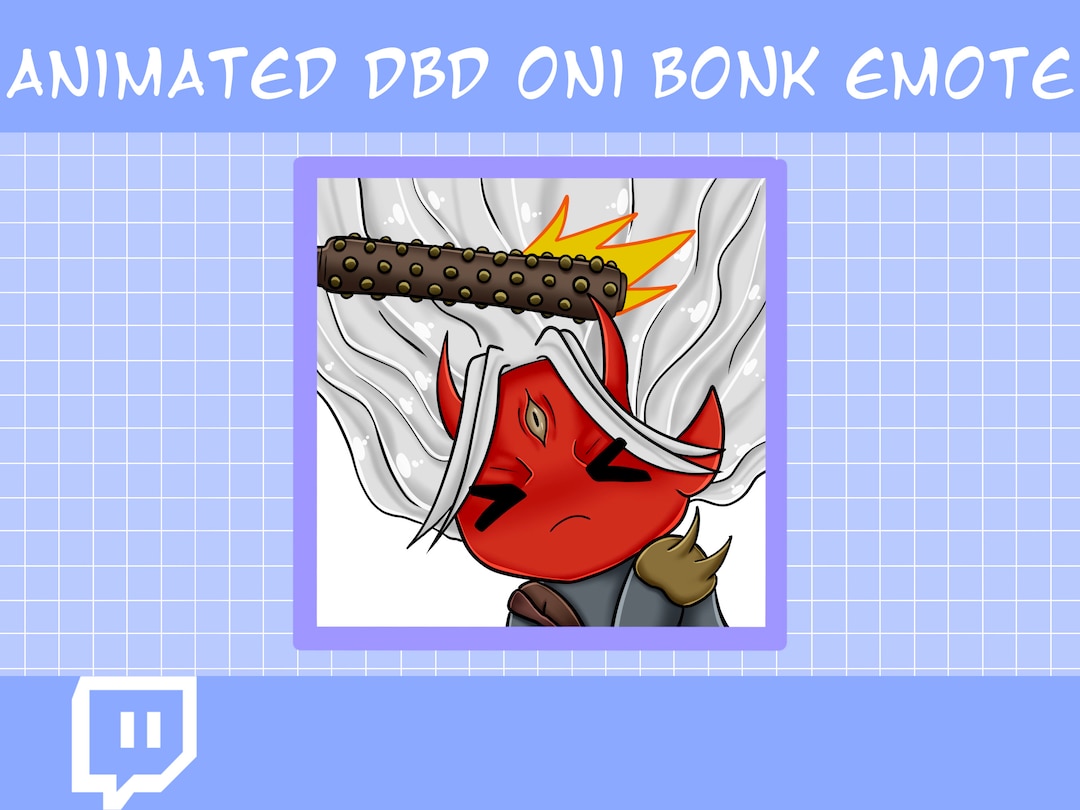 DBD Oni Bonk Animated Emote, Animated Emote, Animated Twitch DBD Emote ...