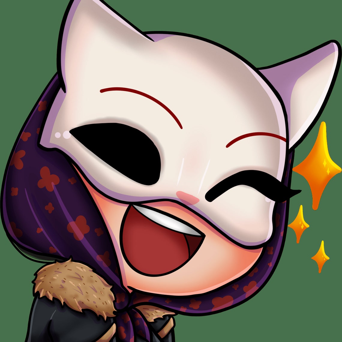 Huntress Kitty Wink Emote DBD, Twitch Emote - Etsy