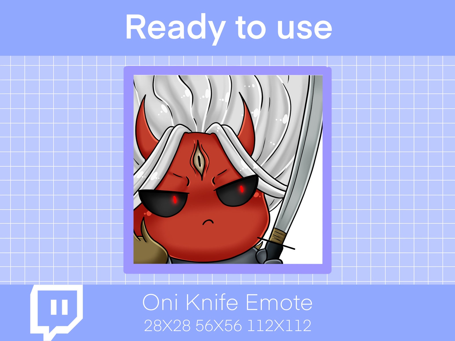 Oni Knife Emote, Oni Katana Emote, DBD Emote, Twitch Emote - Etsy