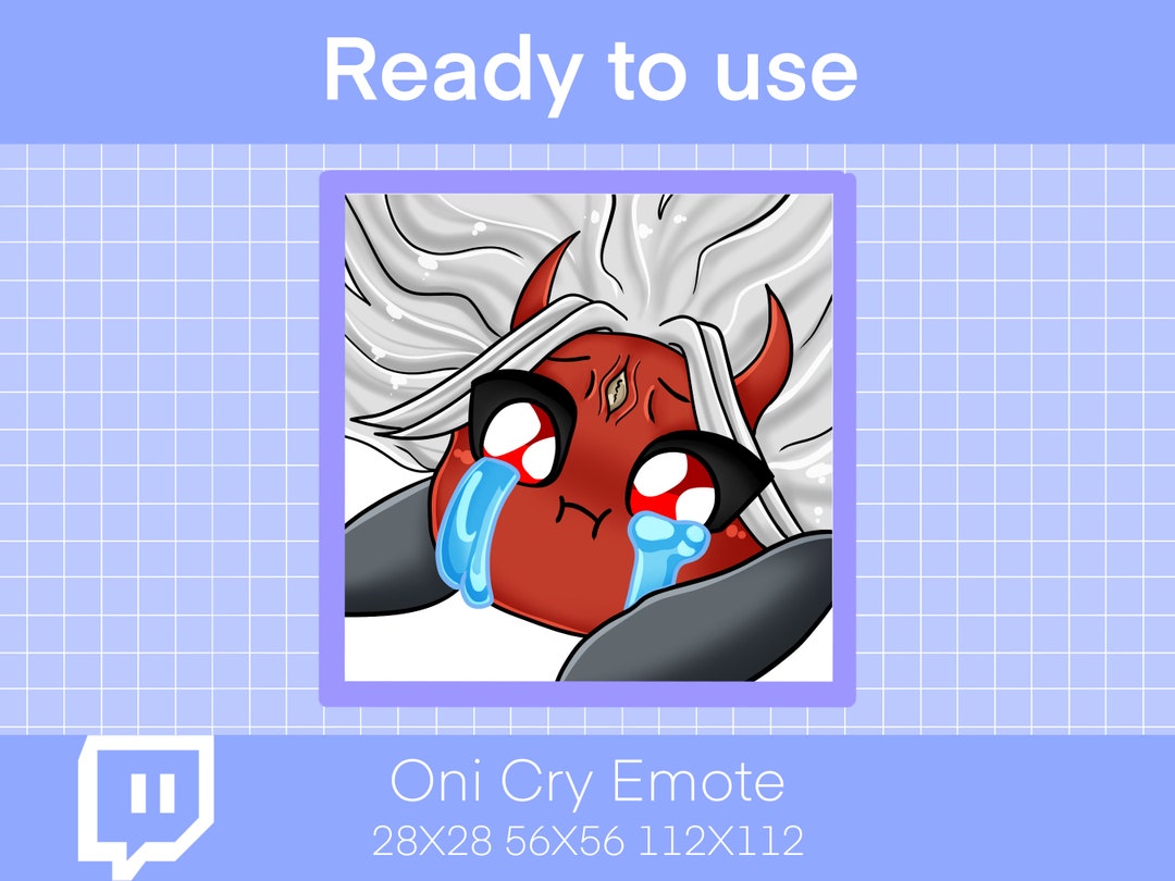 Oni DBD Cry Emote, Twitch Emote, Oni - Etsy