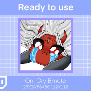 Oni DBD Cry Emote, Twitch Emote, Oni - Etsy
