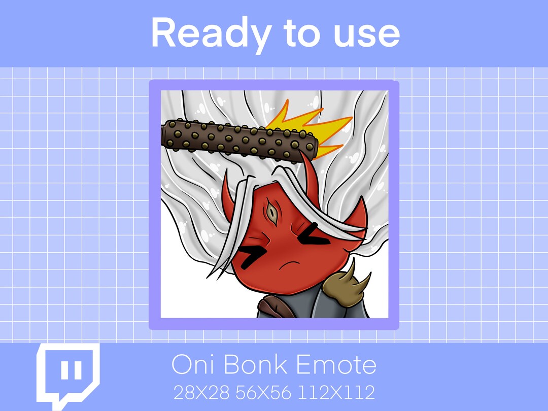 Oni Bonk Emote, DBD Emote, Twitch Emote - Etsy