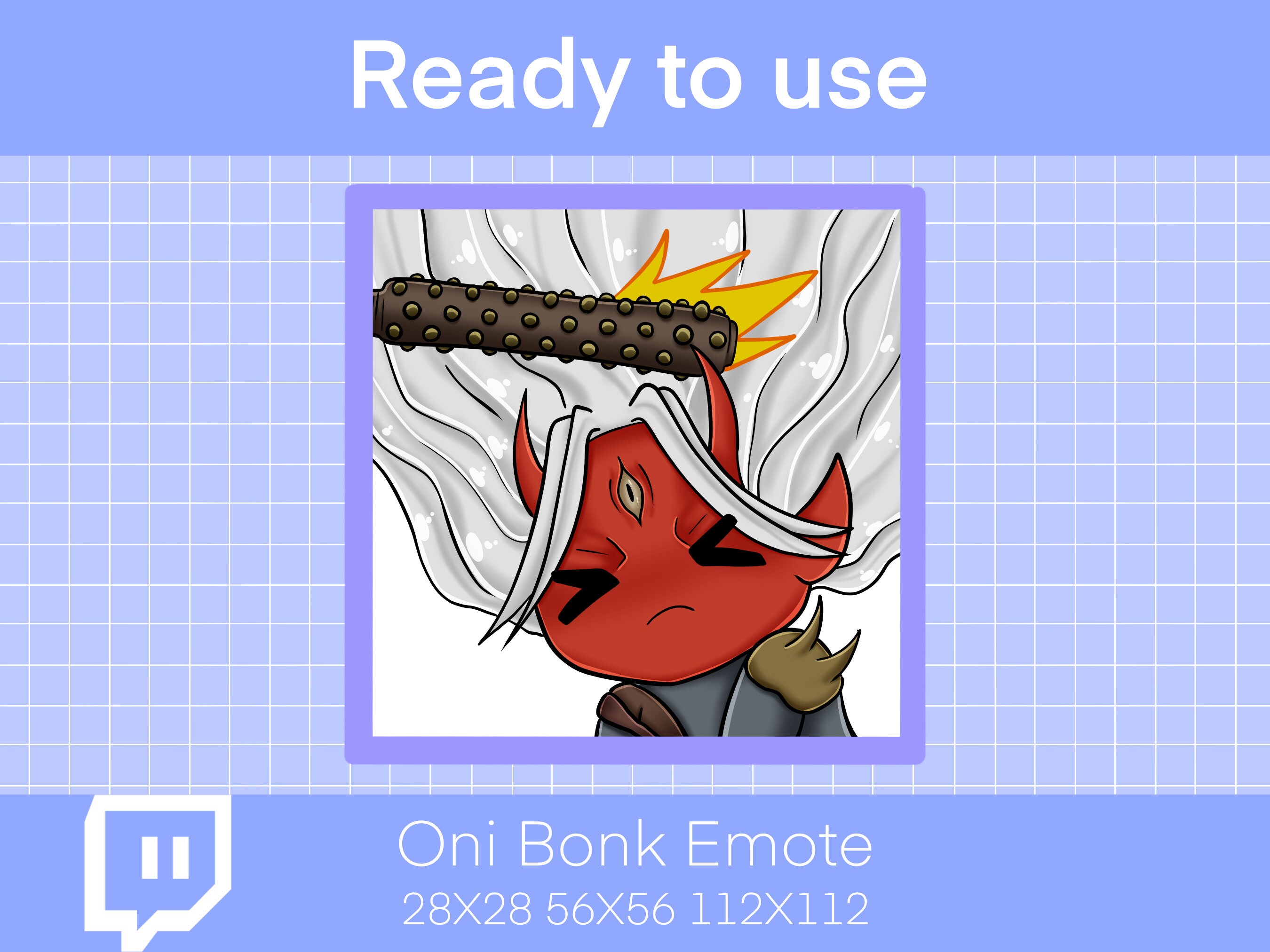Oni Bonk Emote DBD Emote Twitch Emote - Etsy