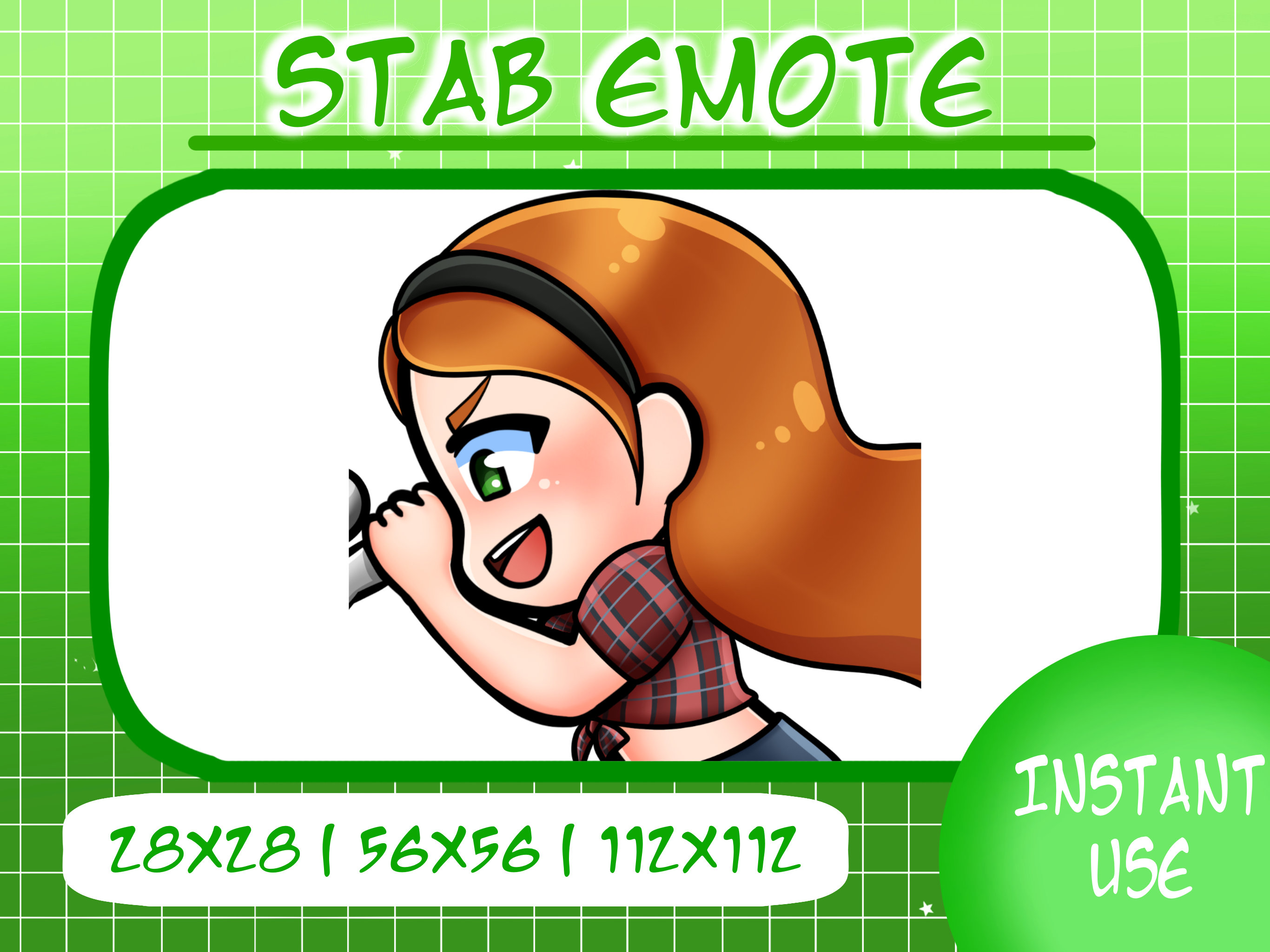 Connie Stabbing Emote TCM Emote for Twitch and Kick - Etsy