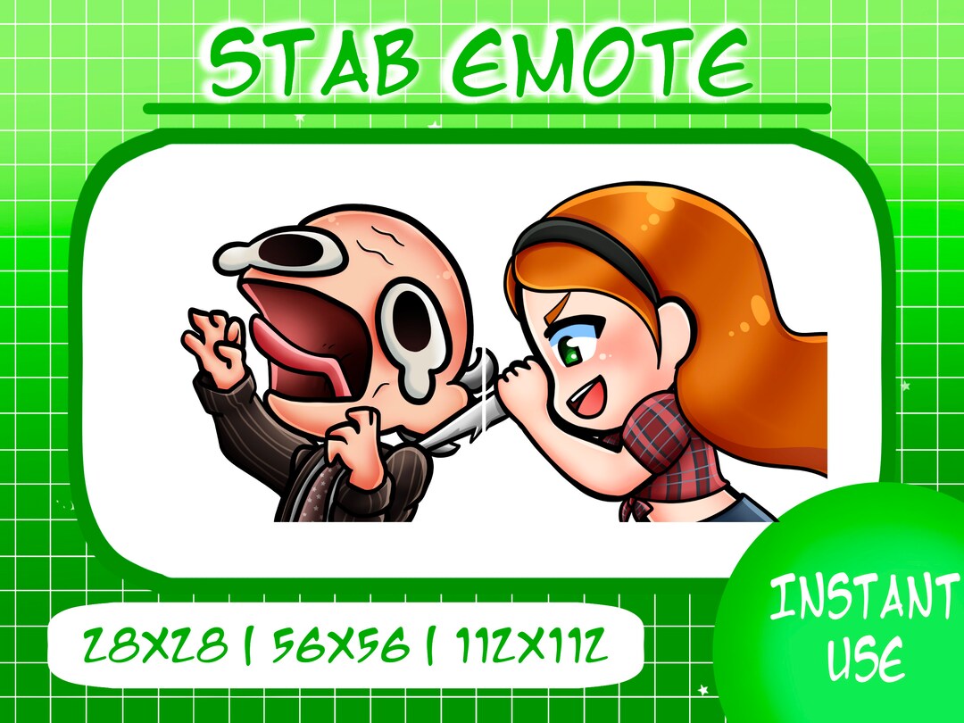 Connie Stabbing Grandpa Emote, TCM Emote for Twitch and Kick - Etsy