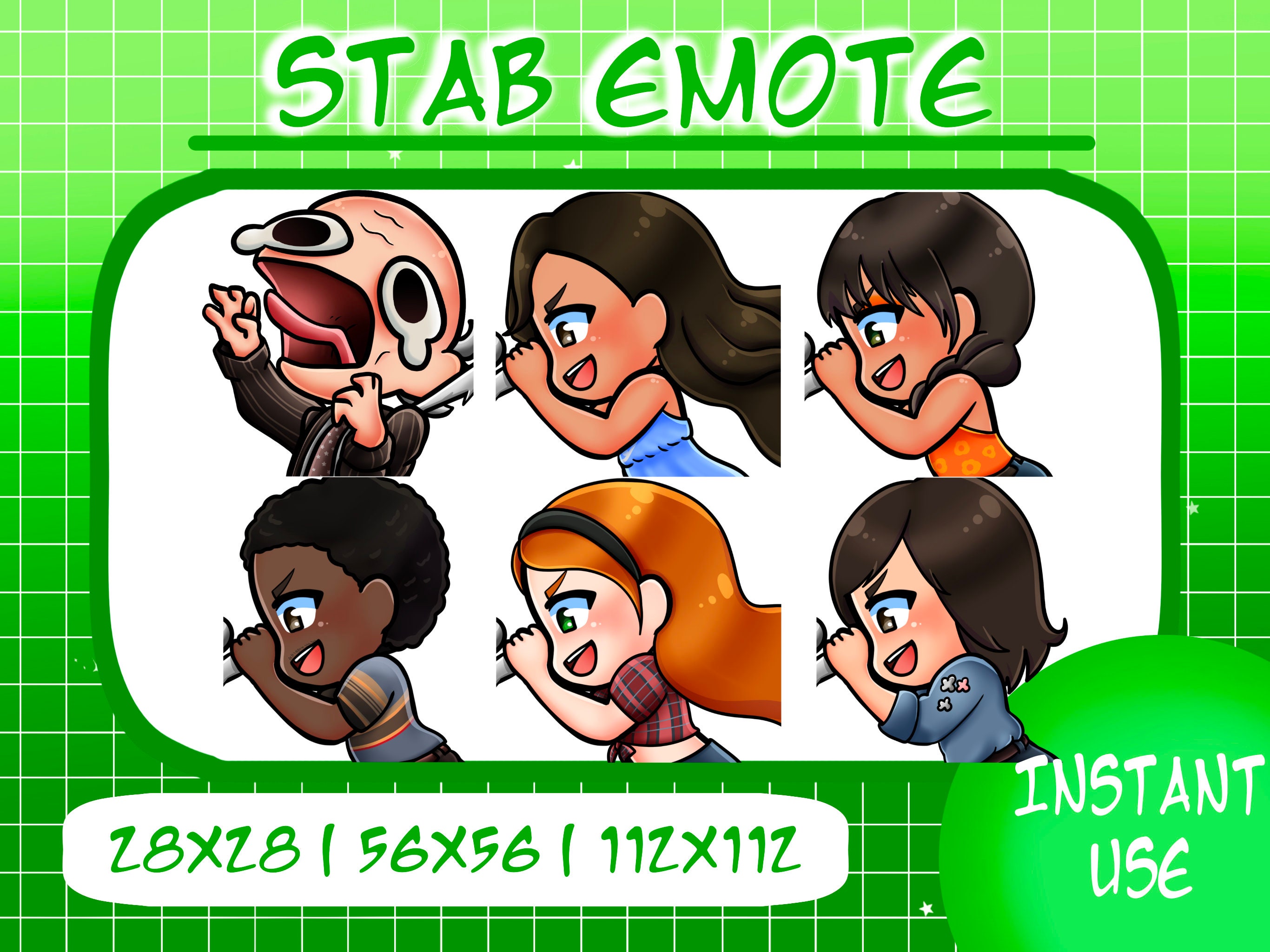 Survivors Stabbing Grandpa Emote, TCM Emote for Twitch and Kick - Etsy