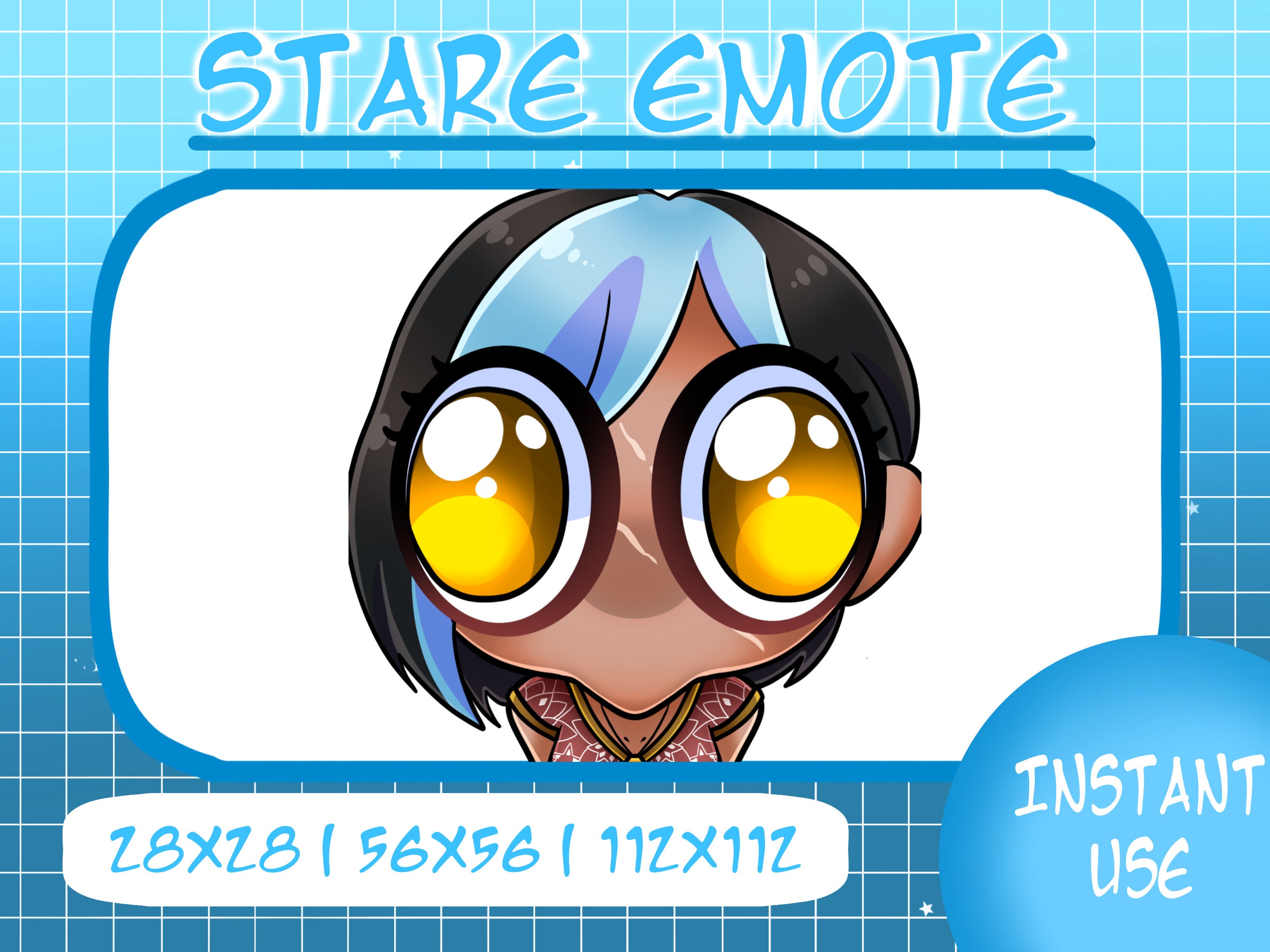 Haddie Stare Emote, DBD Stare Emote, Twitch Emote - Etsy