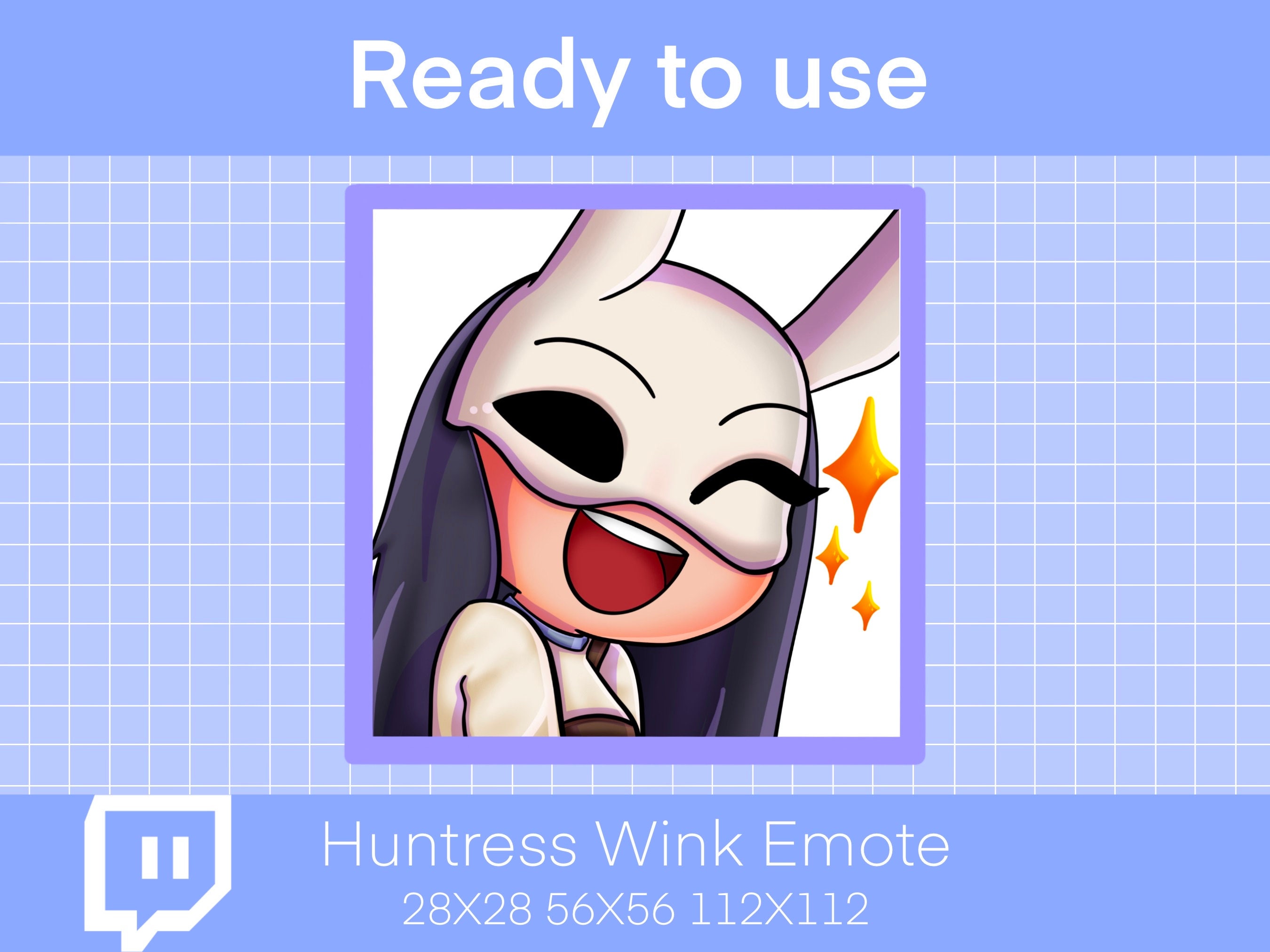 Huntress Wink DBD Emote, Twitch Emote - Etsy UK