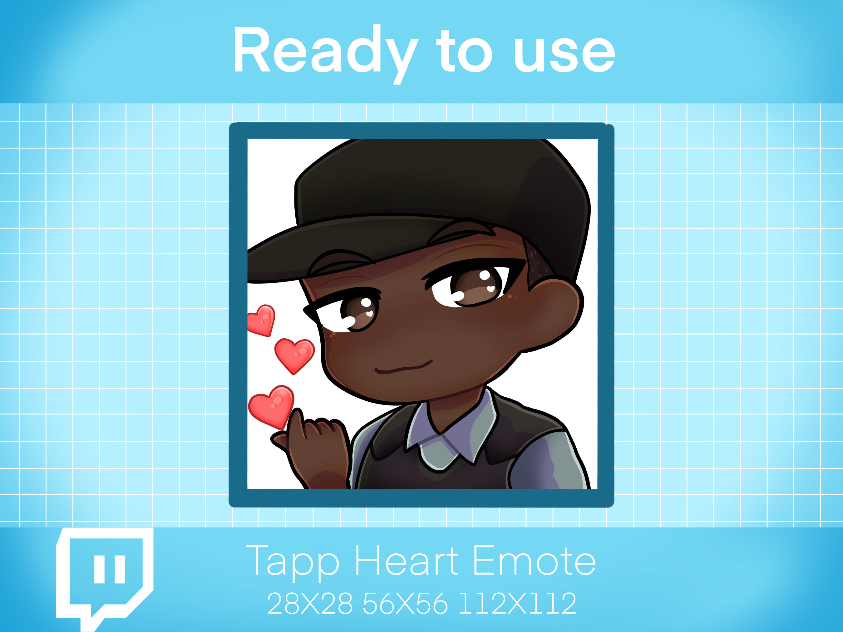 Detective Tapp Emote, Twitch Emote - Etsy